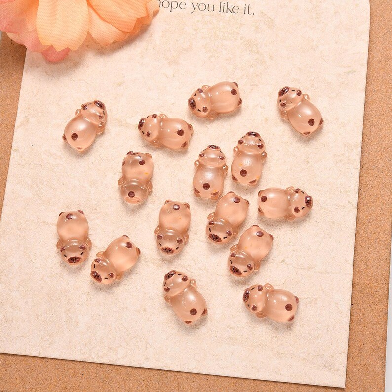 Mini Capybara Resin Nail Charms for Nail Arts, DIY, Jewery Making and ...