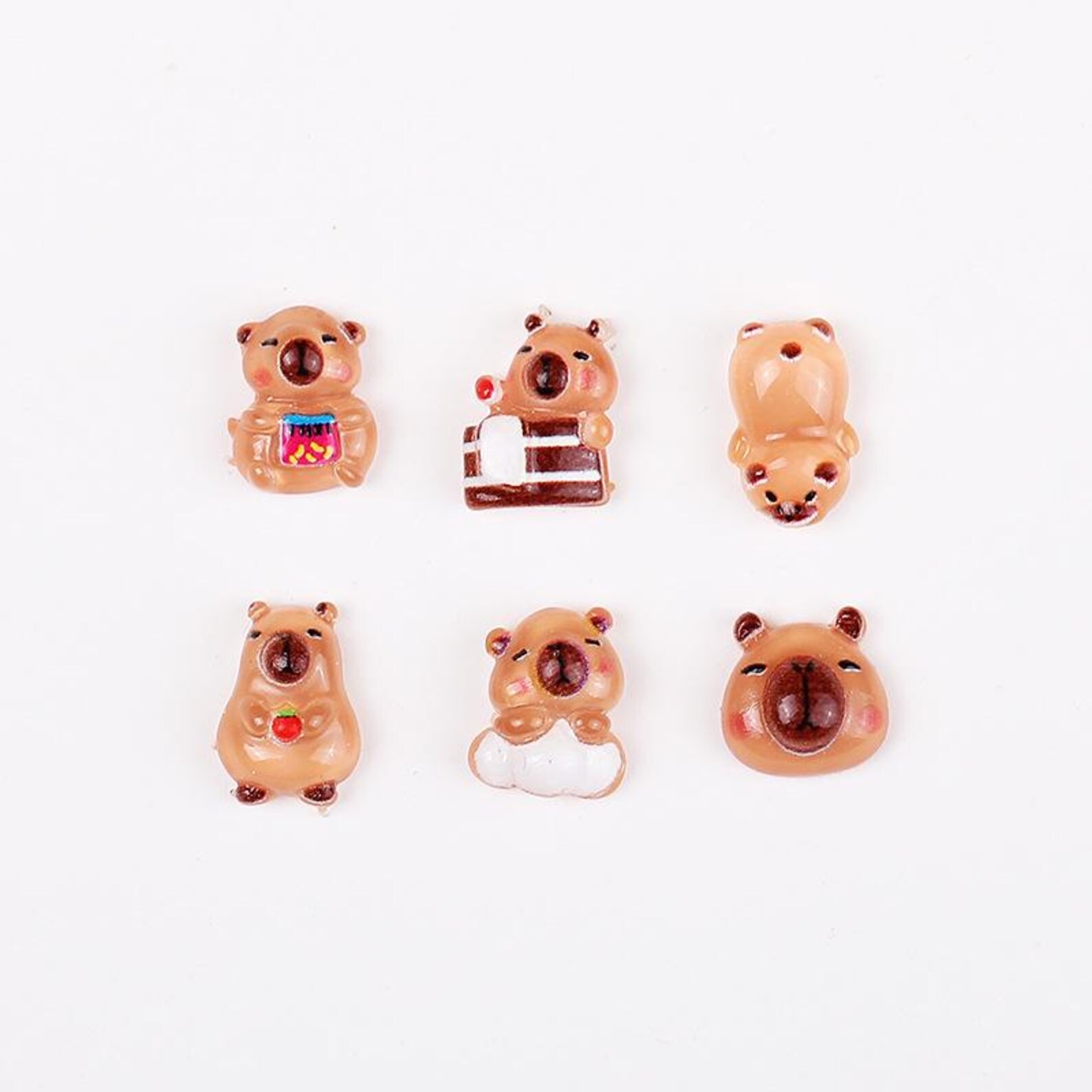 Mini Capybara Resin Nail Charms for Nail Arts, DIY, Jewery Making and ...