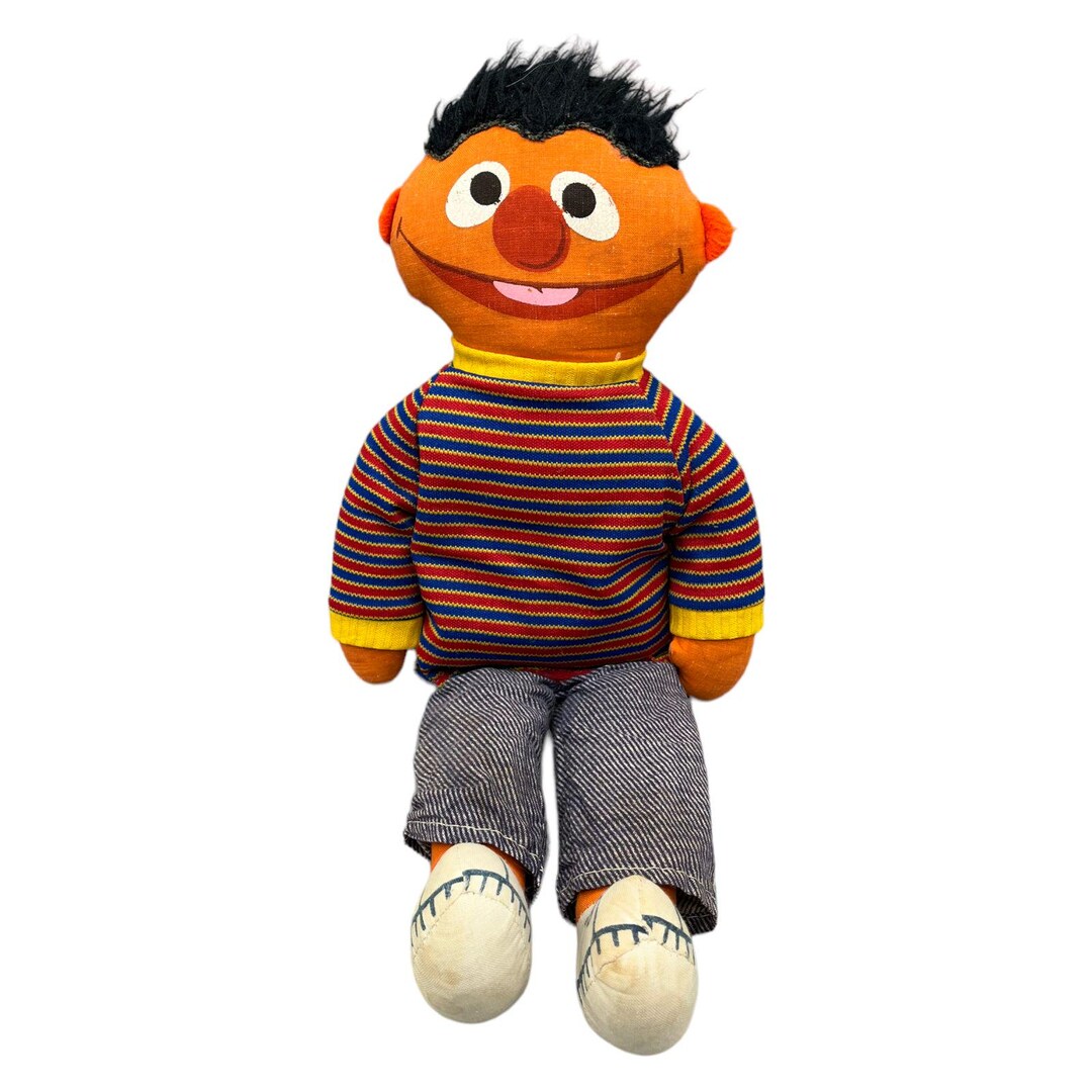Knickerbocker Ernie Sesame Street Sesame Street Doll Figure Stuffed Toy ...