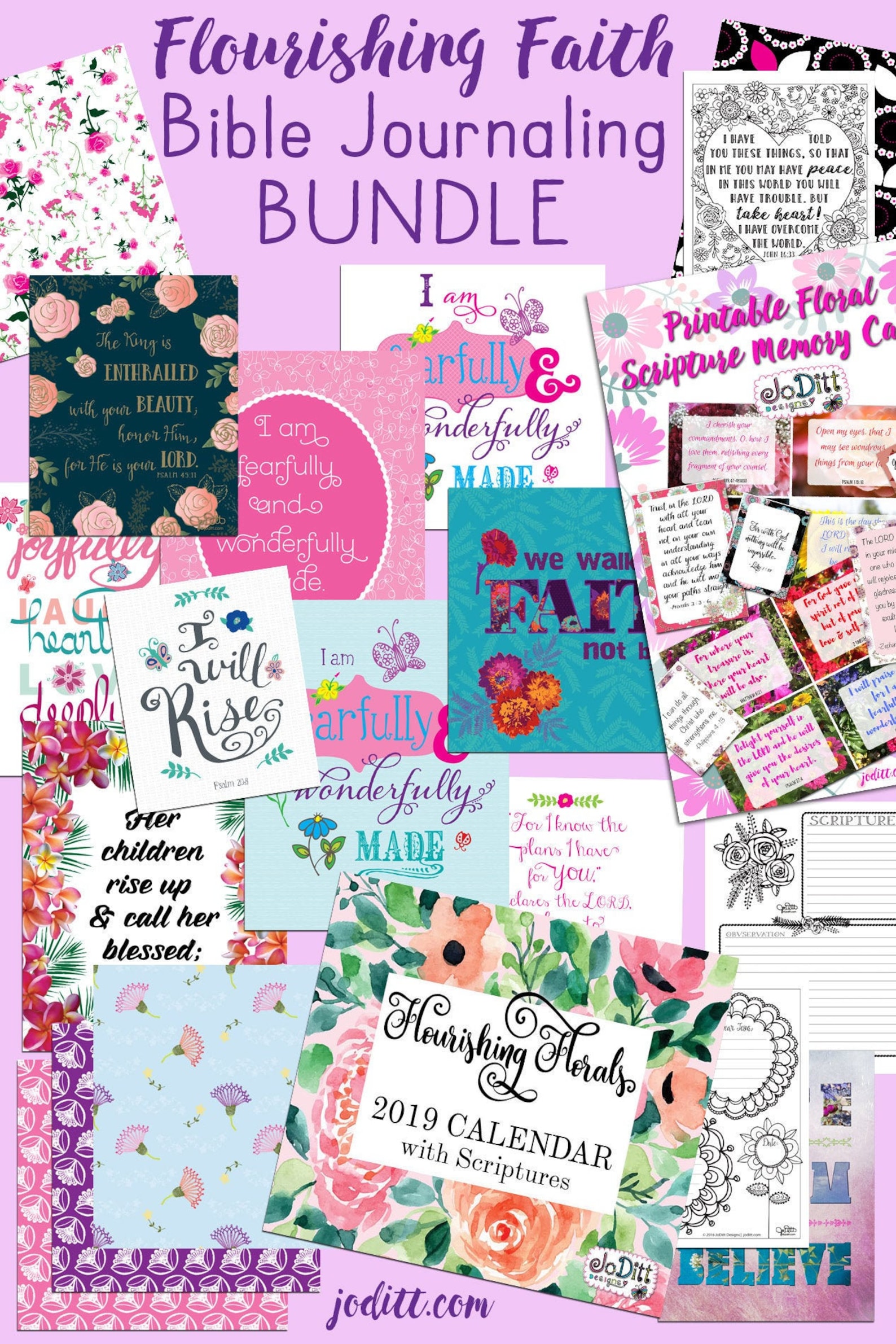 Bible Journaling Kit - Flourishing Faith Bible Journaling Printables ...