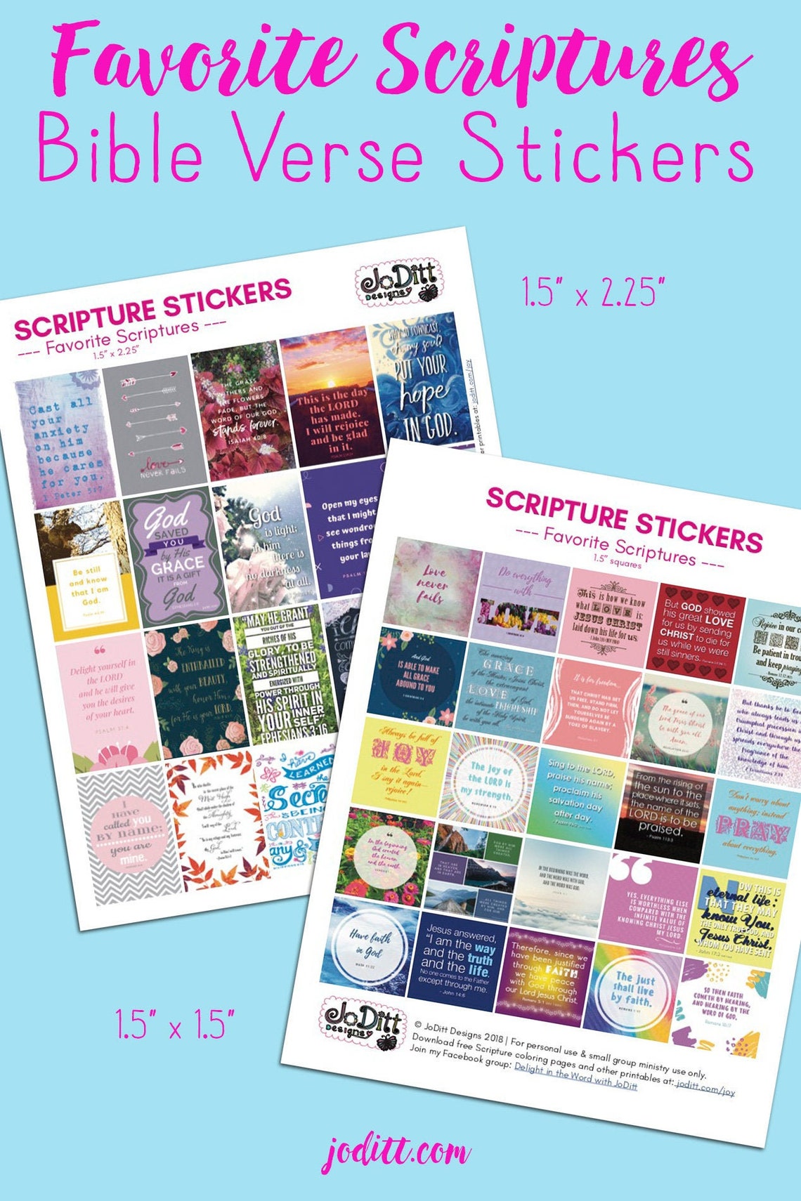 Scriptures Stickers, Bible Verse Stickers, For, Bible Journaling ...