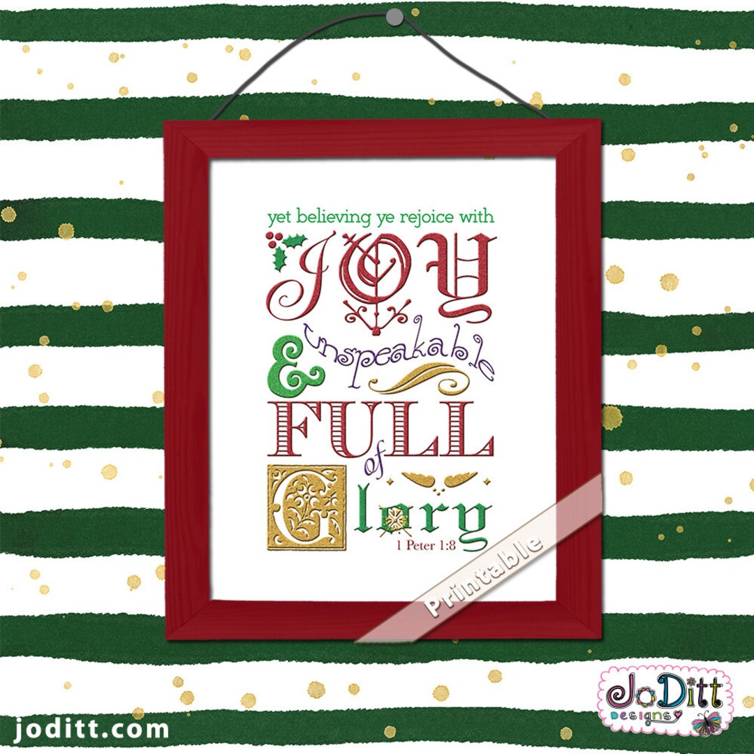 Christmas Bible Verse Art Christian Christmas Decor Scripture - Etsy