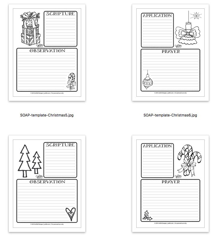 Christmas Bible Study Printable, 8 Pages Prayer Journal, Bible ...