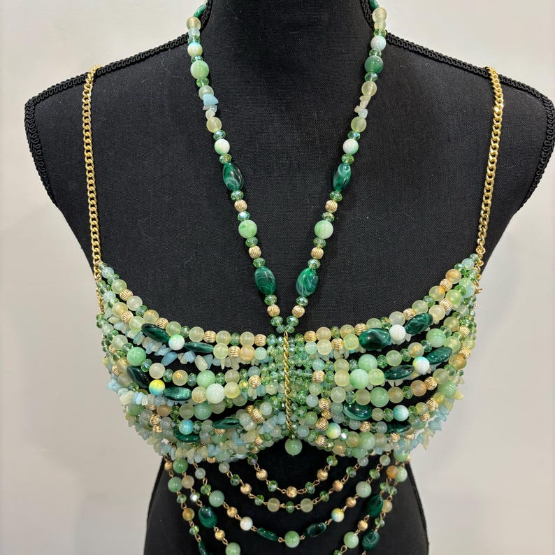 Handmade Beaded Top , Crystal Top , Chain Top, Cover Up, Beach Wear ...