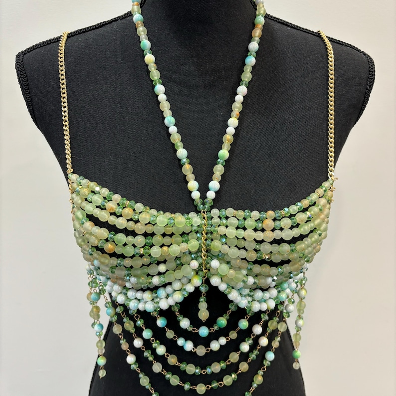 Handmade Beaded Top , Crystal Top , Chain Top, Cover Up, Beach Wear, Bralette , Bra - Etsy