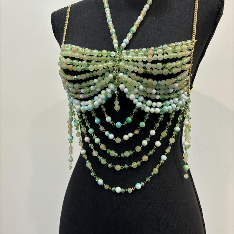 Handmade Beaded Top , Crystal Top , Chain Top, Cover Up, Beach Wear, Bralette , Bra - Etsy