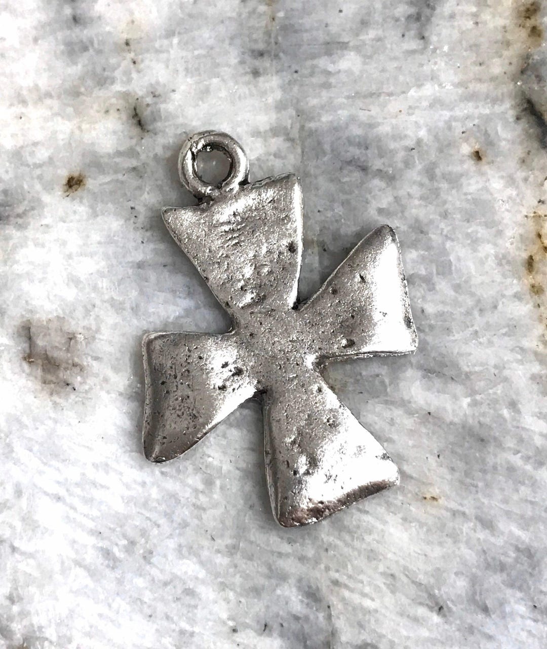 Pewter Rugged Cross Religious Pendant Altered Art Supplies Jewelry 1.25 ...