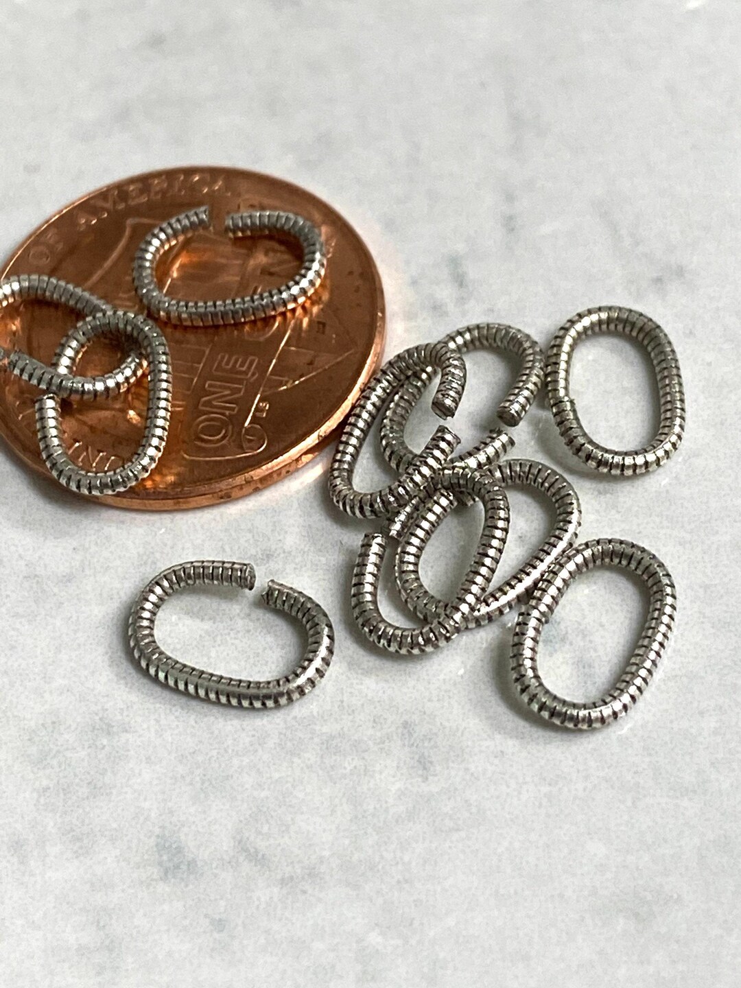 Oval Textured Open Jump Ring 9mm X 6mm Antique Silver 10 Pieces (n1) - Etsy