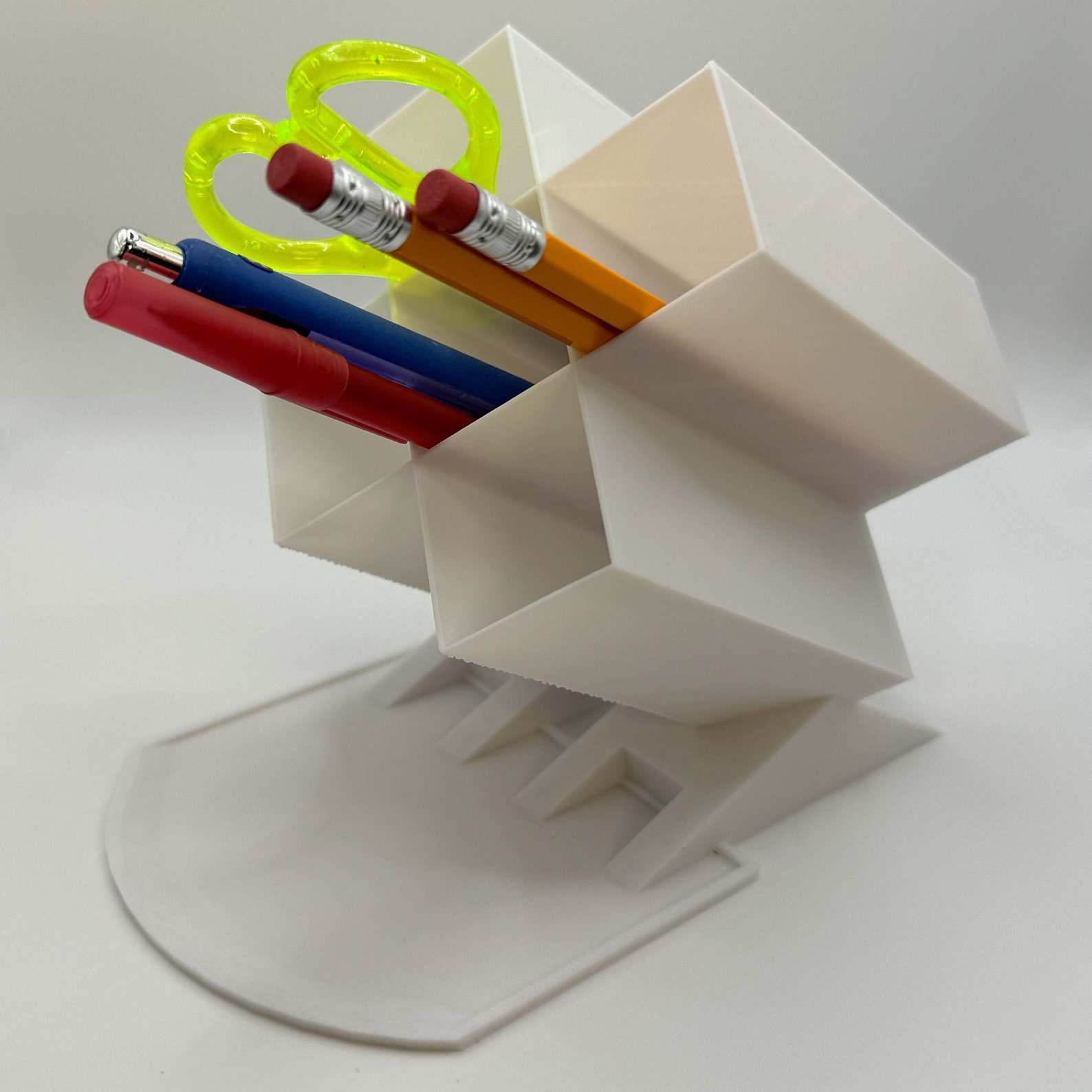 Pencil Holder /angled Pencil Holder / Diagonal Pencil Holder / X Shaped ...