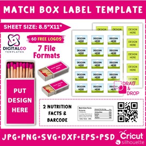 Match Box Template, Match Box Label Template, Match Box Label Template ...