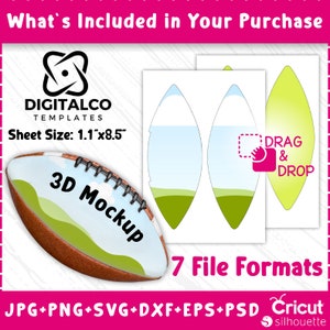 Football Panel Template, Football Leather, Canva Editable, Photo Ball ...