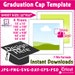 Graduation Cap Topper Templates, Graduation Stole Template, Blank ...