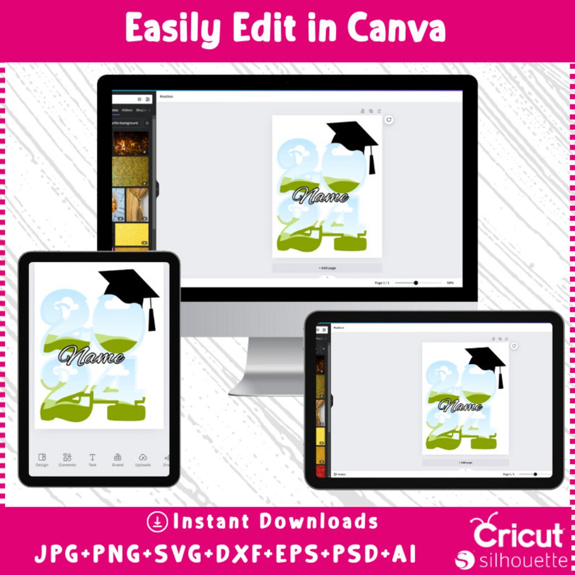 Graduation Paddle Fan Template, Graduate Fan Paddle Fram, Grad Fan 2024 ...