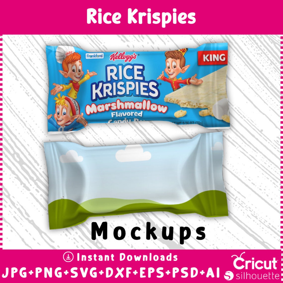 Rice Krispies Template, Rice Krispies Mockup Template ,rice Krispies ...