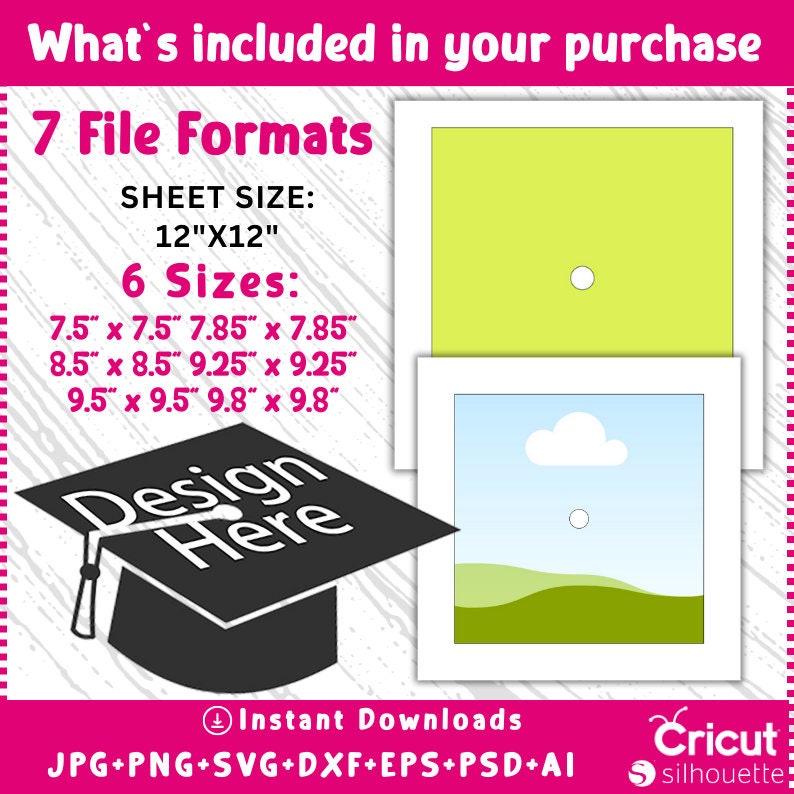 Graduation Cap Topper Templates, Graduation Stole Template, Blank ...