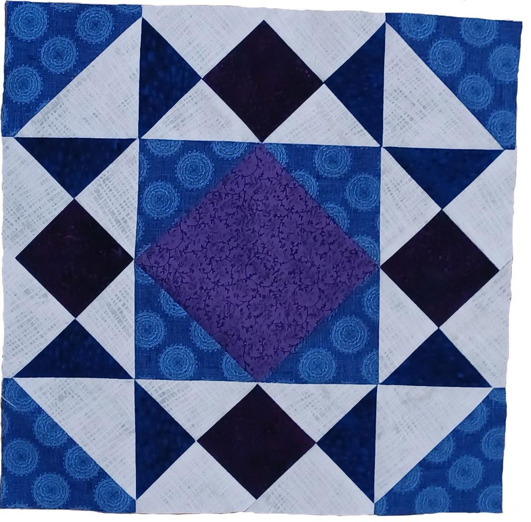 Sparkler 12" Quilt Block Pattern, Instant Digital Download, Bonus ...