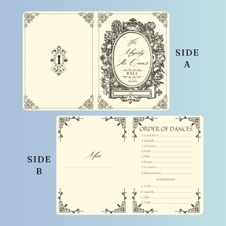 Bridgerton Ball Card Template: Queen's & Lady Danbury's Ball (canva ...