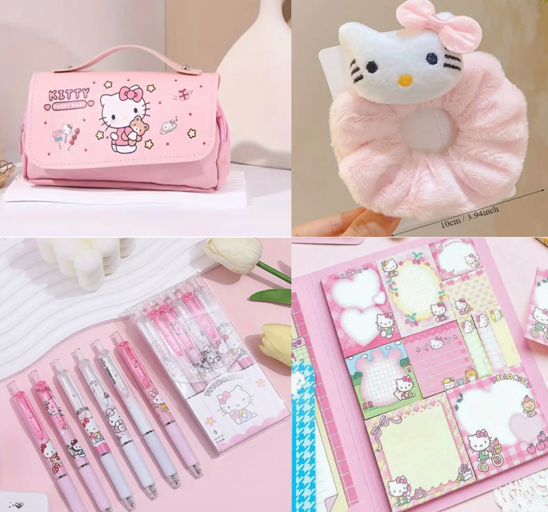 Hello Kitty Stationary Set - Etsy