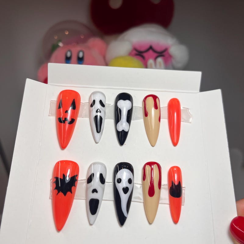 Horror Movie Fake Nails - Etsy