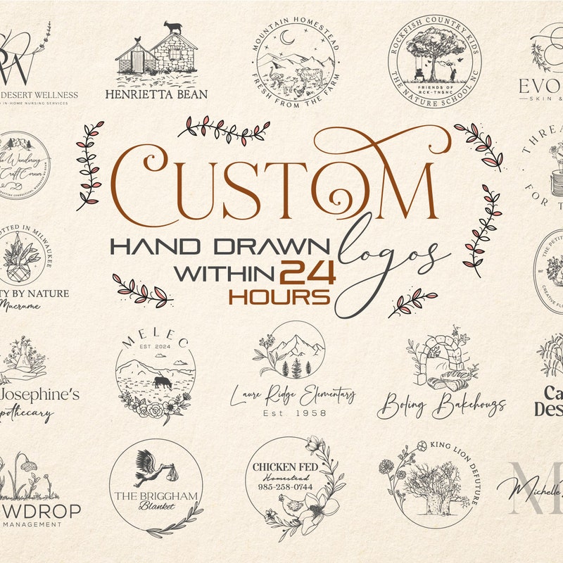 Hand Drawn Logo - Etsy