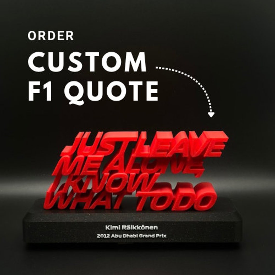Niki Lauda F1 Quote Sign: 3D Printed Formula 1 Decor - Etsy