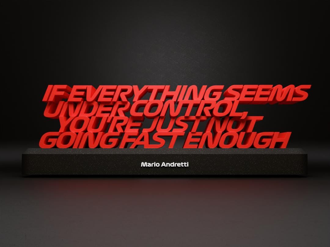 Mario Andretti F1 Quote 3D Sign - Formula 1 Racing Gift - Etsy