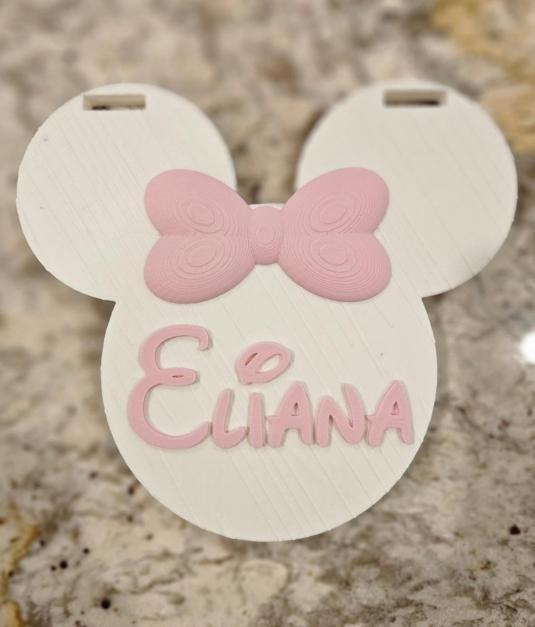 Mouse Head Stroller Sign, Child's Name Personalized Stroller Tag ...