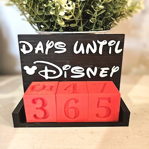 Customizable Disney Vacation Countdown - Etsy