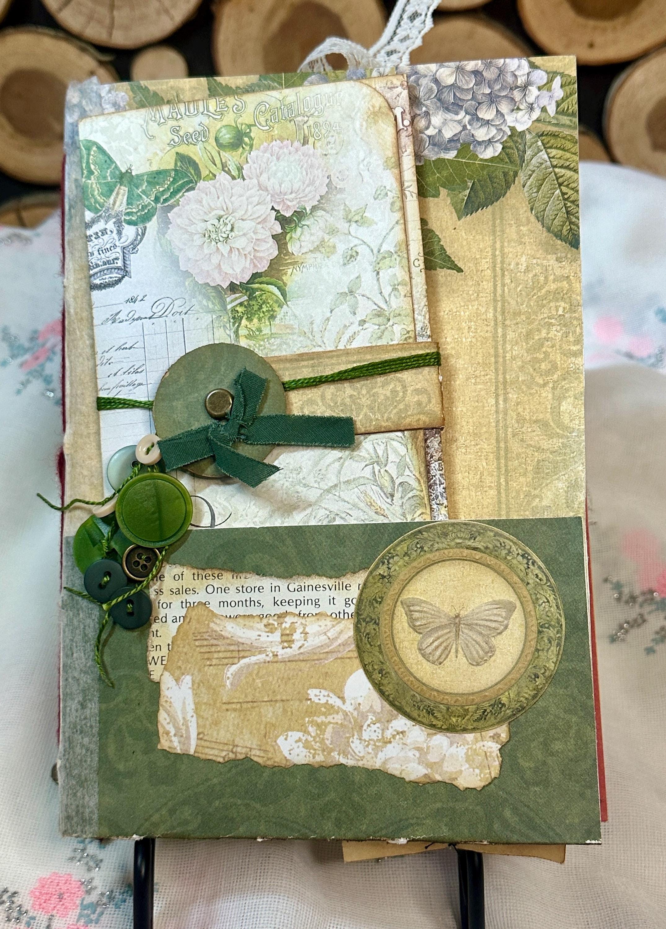One of a Kind Handmade Junk Journal Vintage Toile Covered Hardcover ...