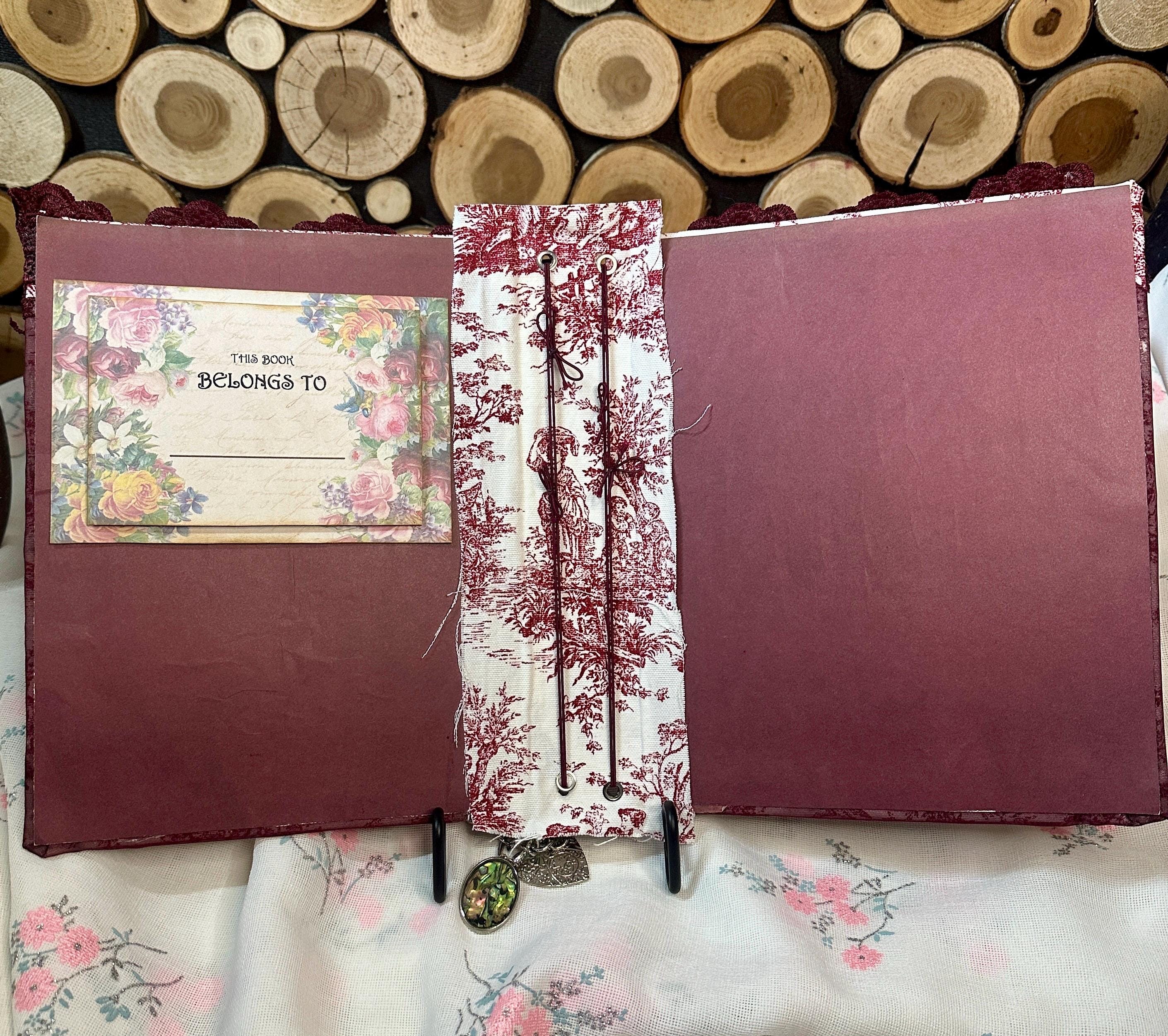 One of a Kind Handmade Junk Journal Vintage Toile Covered Hardcover ...