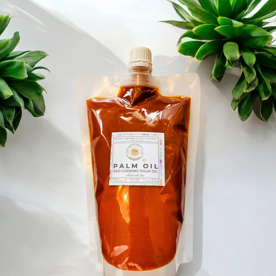 50cl Nigerian Red Pure Fresh Cooking Palm Oil/easy-pour Container ...