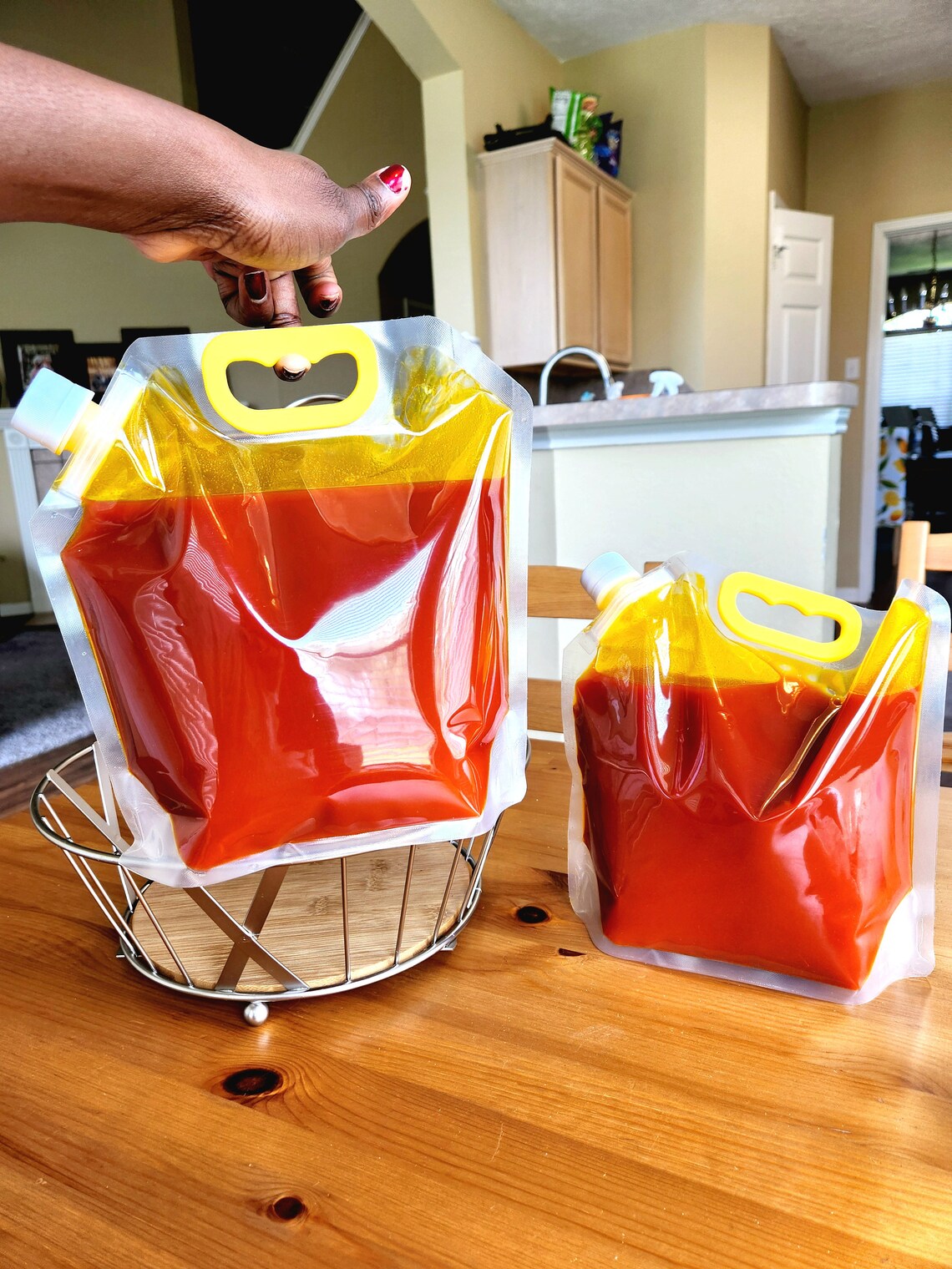 50cl Nigerian Red Pure Fresh Cooking Palm Oil/easy-pour Container ...