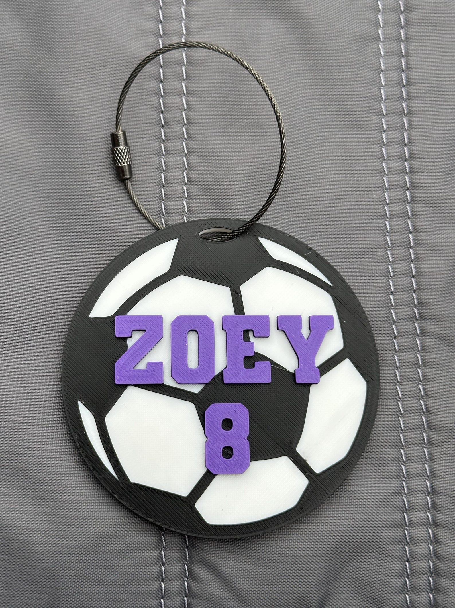 Sports Bag Name Tag | Personalized Sport Keychain | Bag Tag for ...