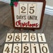 Countdown to Christmas Sign With Stand Laser Engraved Advent Calendar ...
