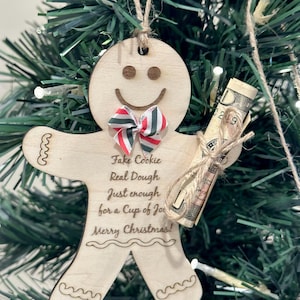 Gingerbread Man Ornament - Laser Ready SVG File - Fake Cookie Real ...