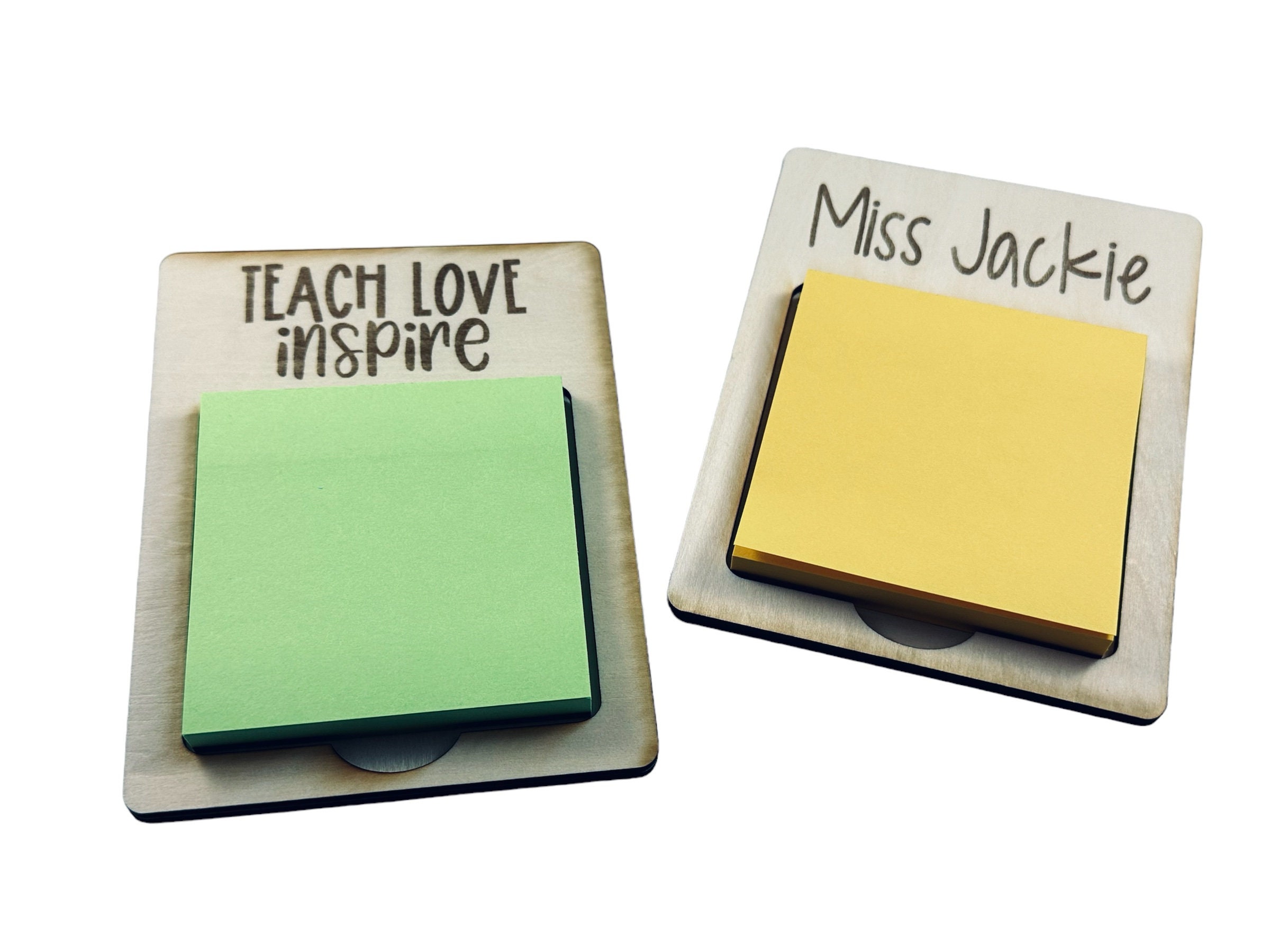 Personalized Post-it Holder Custom Laser Engraved Teacher Appreciation ...