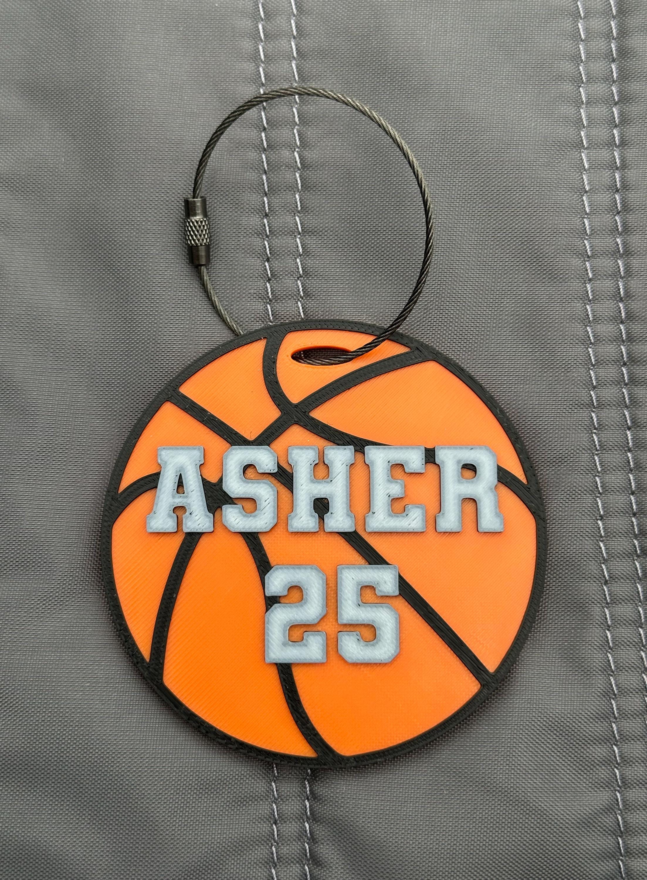 Sports Bag Name Tag | Personalized Sport Keychain | Bag Tag for ...