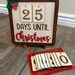 Countdown to Christmas Sign With Stand Laser Engraved Advent Calendar ...