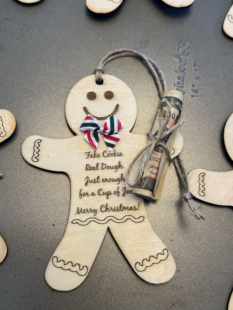 Gingerbread Man Ornament - Laser Ready SVG File - Fake Cookie Real ...