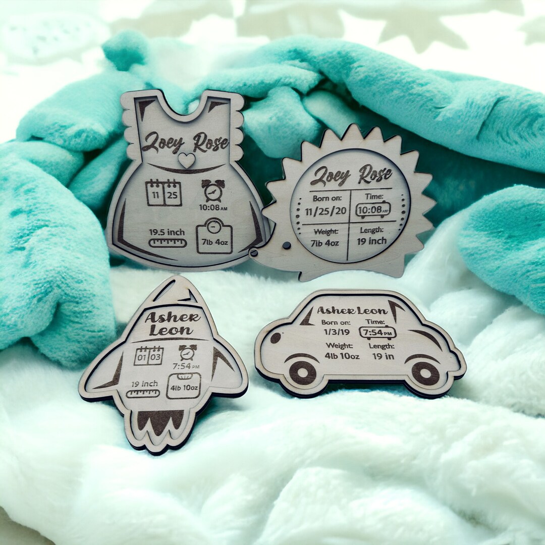 Custom Baby Birth Stats Plaque: Newborn Photo Prop Sign - Etsy