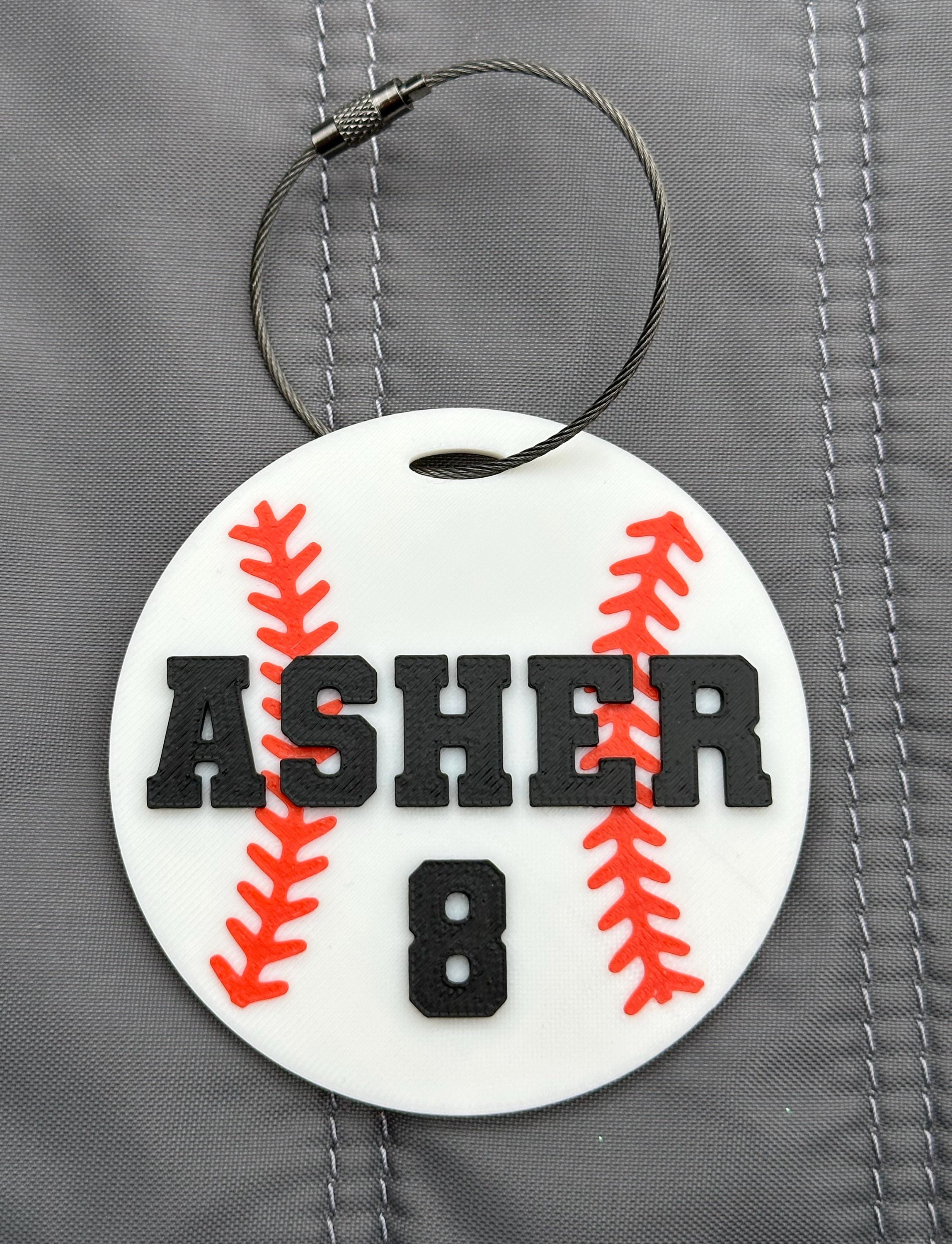 Sports Bag Name Tag | Personalized Sport Keychain | Bag Tag for ...