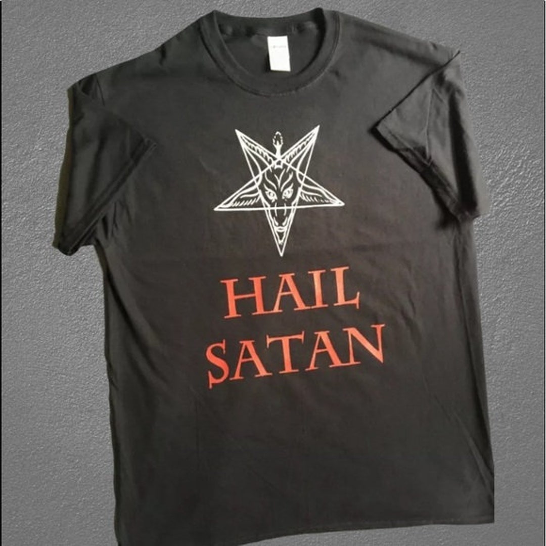 Hail Satan Baphomet Inverted Pentagram T Shirt Small to 2 Extra Large ...