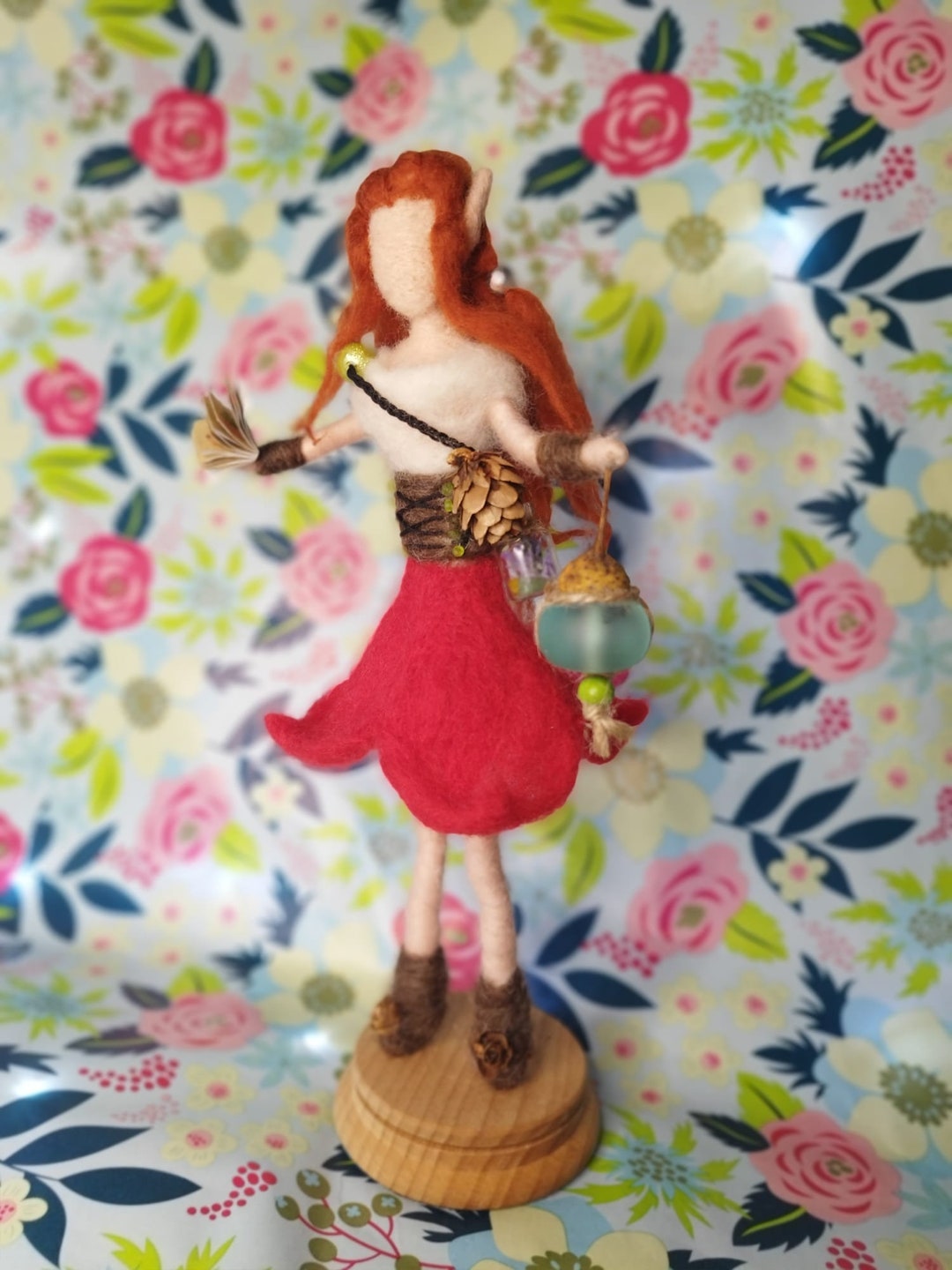 Celtic Fairy Elf. Wool Felted Fairy Elf. Needle Felting Fairies. Fall ...