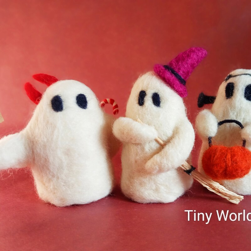 Needle Felted Ghost - Etsy