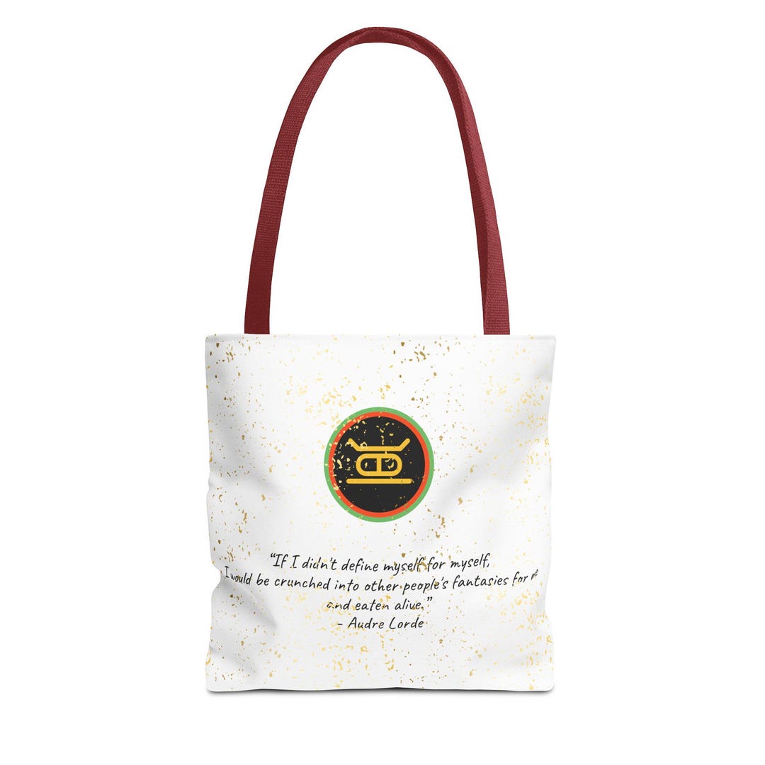 Kwanzaa Tote Bag | Kujichagulia Symbol | Audre Lorde Quote | African ...