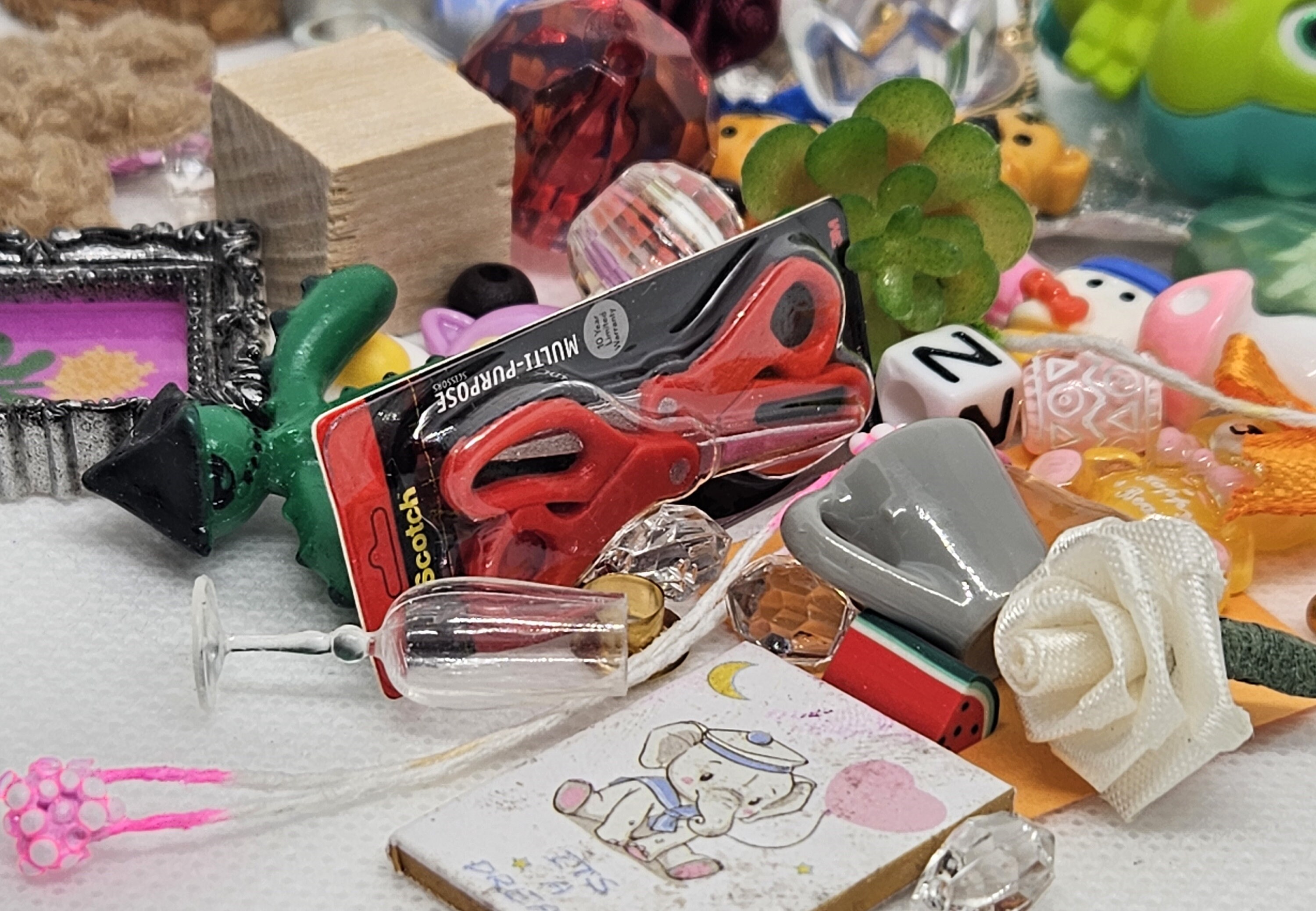 25-75 Random Tiny Trinkets, Doodads, Objects, Buttons, Beads ...