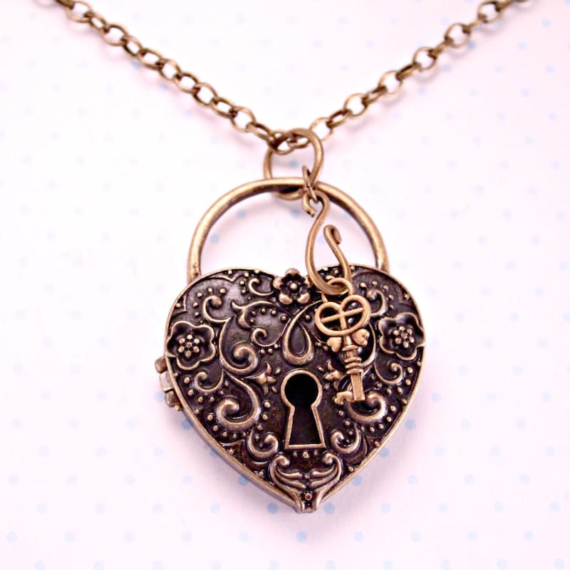 Key and Locket - Etsy