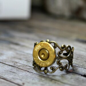 Annie Get Your Gun Spent Gun Bullet Shell Adjustable Ring - Etsy