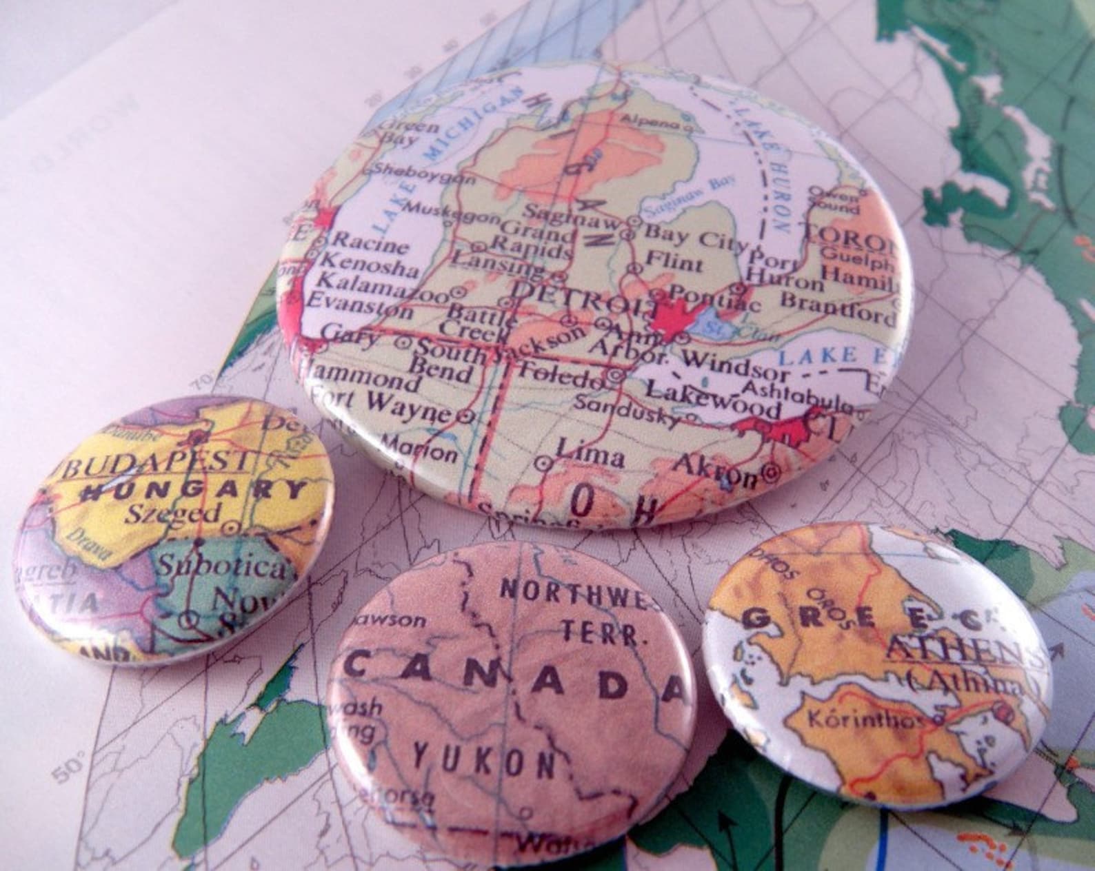 Custom U.S. or International City State Country Map Pins 3 - Etsy