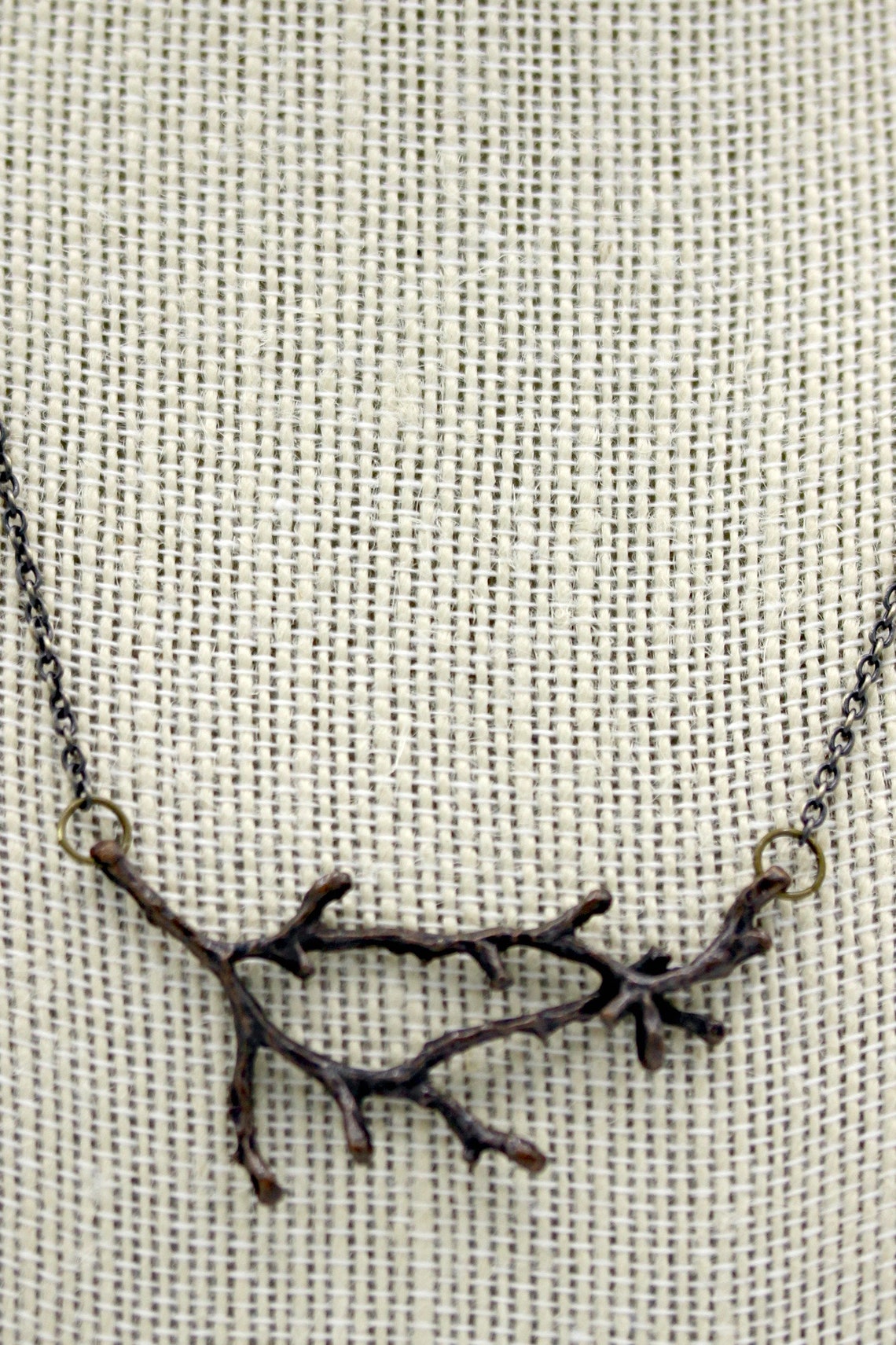 Brass Tree Branch Necklace Pendant on 16 Inch Brass Chain - Etsy